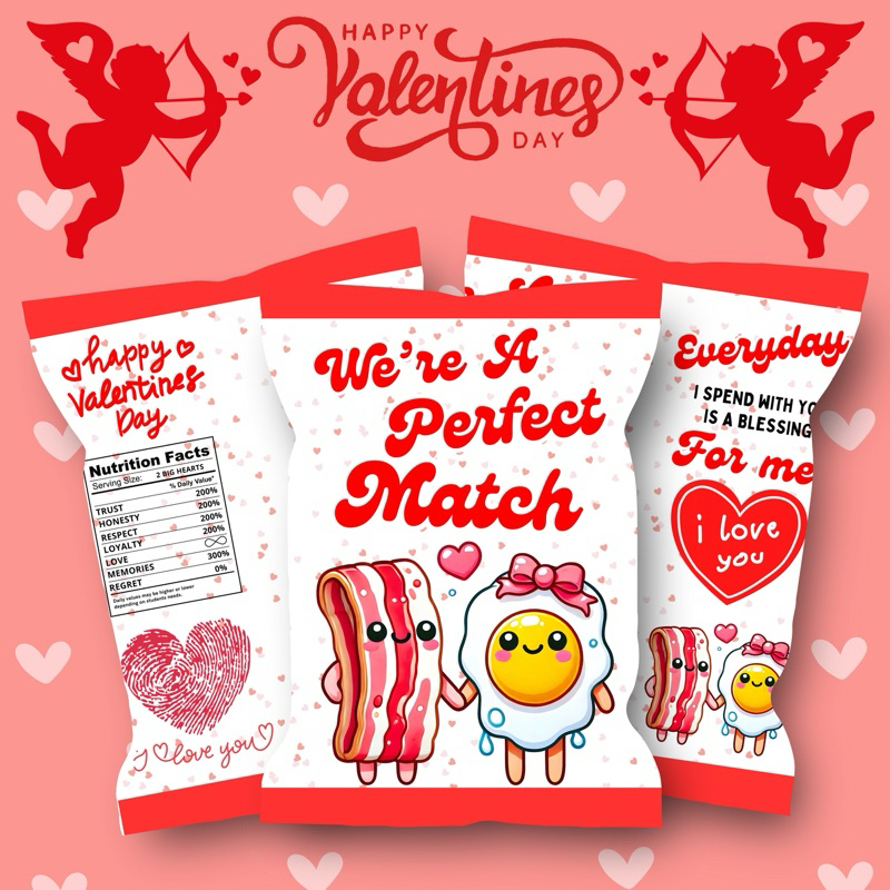 Valentines Day Perfect Match Chip Bag Gift Bag | Shopee Philippines