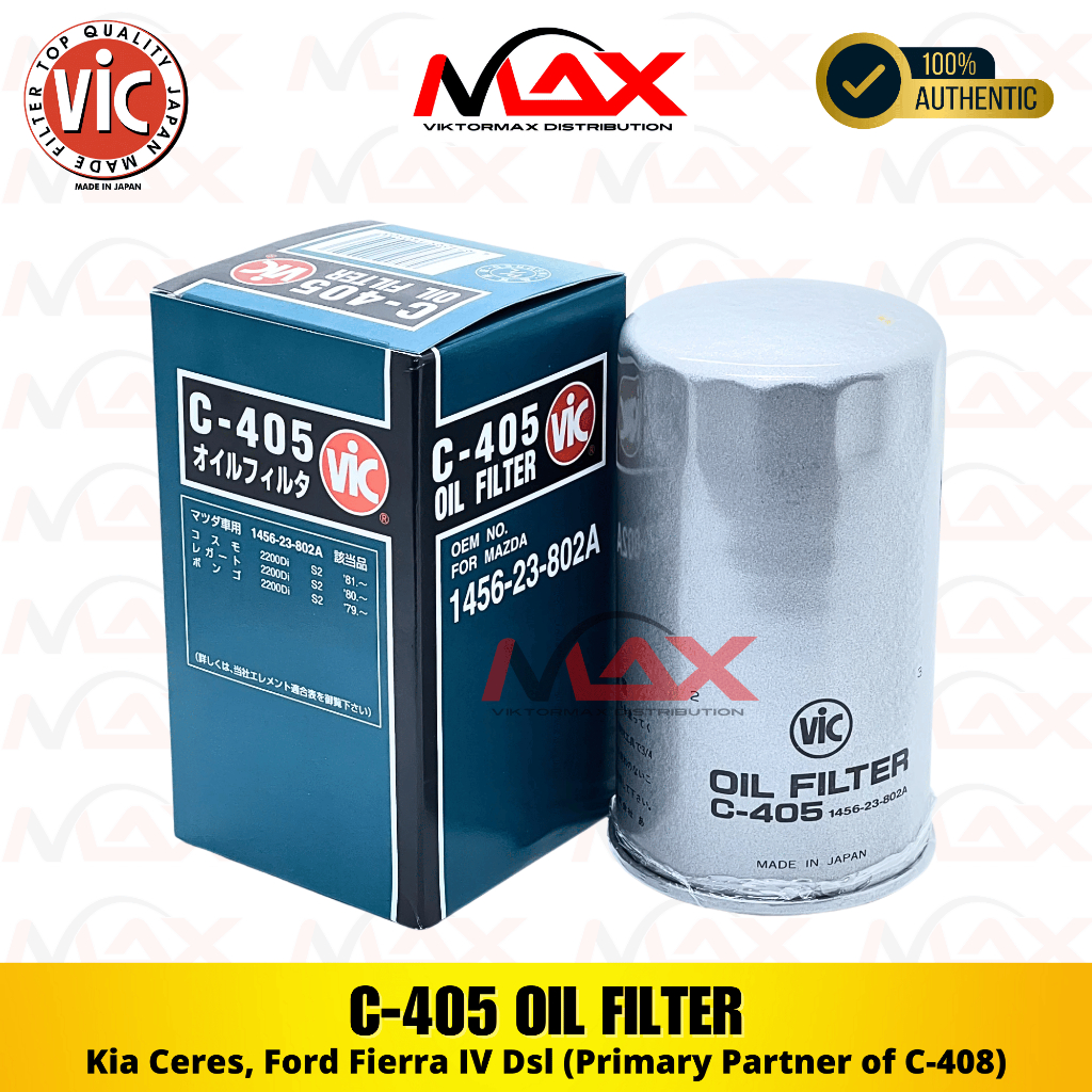 C-405 Vic Oil Filter For Kia Ceres, Ford Fierra IV Dsl (Primary Partner ...