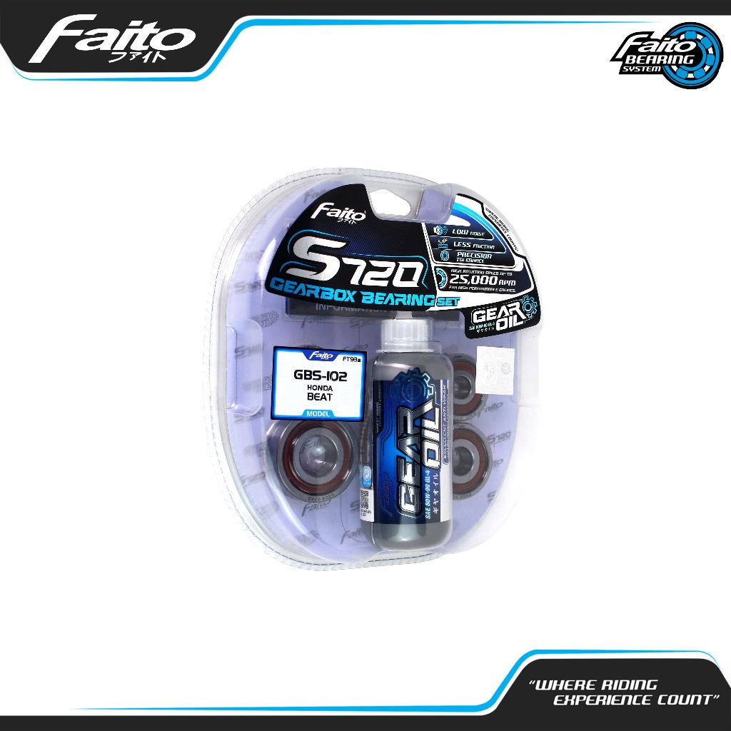 FAITO S720 GEARBOX BEARING SET WITH GEAR OIL | Shopee Philippines
