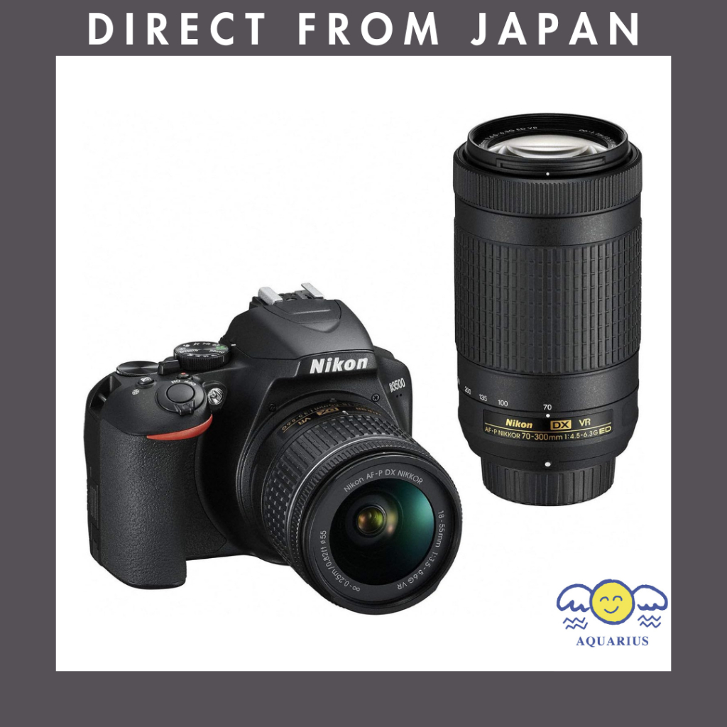 【Used】Nikon Digital DSLR Camera D3500 Double Zoom Kit D3500WZ Direct ...