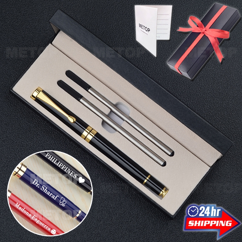 Upgraded Version (with Gift Box) Office Learning Ink pen Customized ...