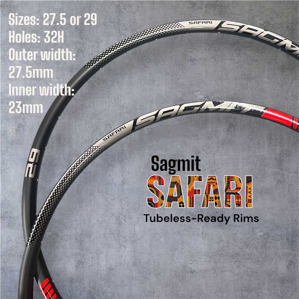 SAGMIT SAFARI TUBELESS READY RIM PAIR 27.5/ 29R (2 PIECES NA PO ...