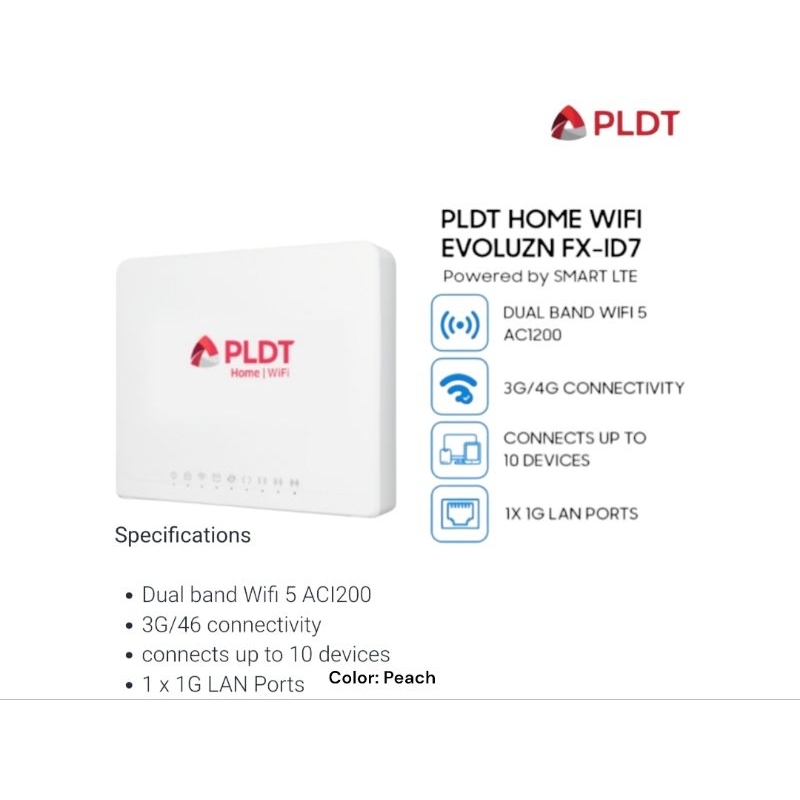 PLDT Home Wifi Evoluzn FX-ID7 Modem | Shopee Philippines