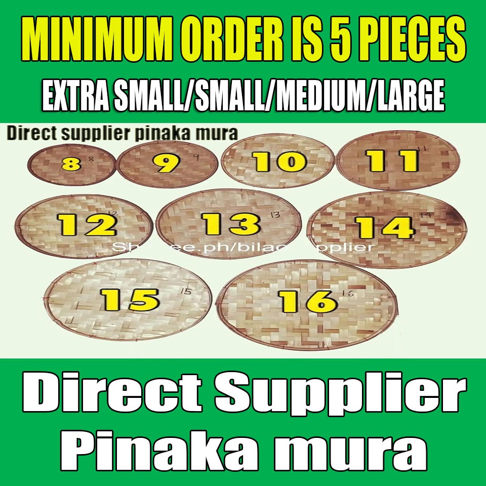 Bilao size 8/10/12/14/16 | Shopee Philippines