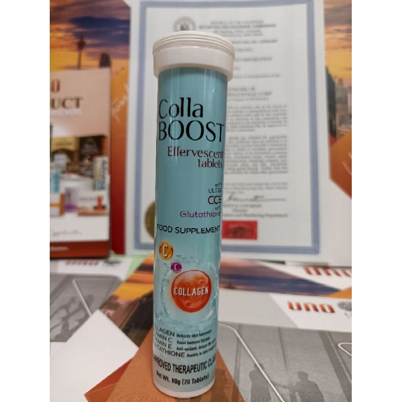 COLLA BOOST EFFERVESCENT TABLETS WITH ULTRA CCE AND GLUTATHIONE FOOD ...