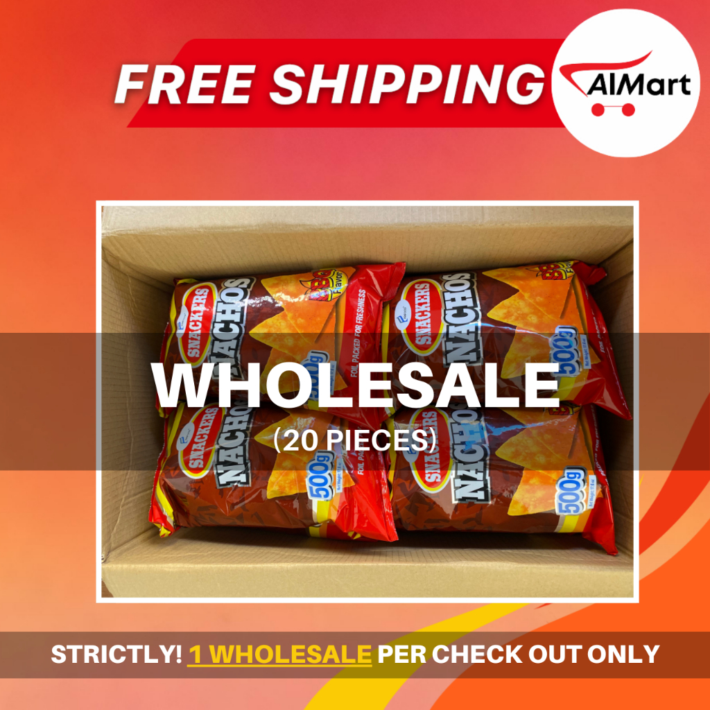 WHOLESALE! SNACKERS NACHOS BARBEQUE 500GRAMS (20 PIECES PER BOX ...