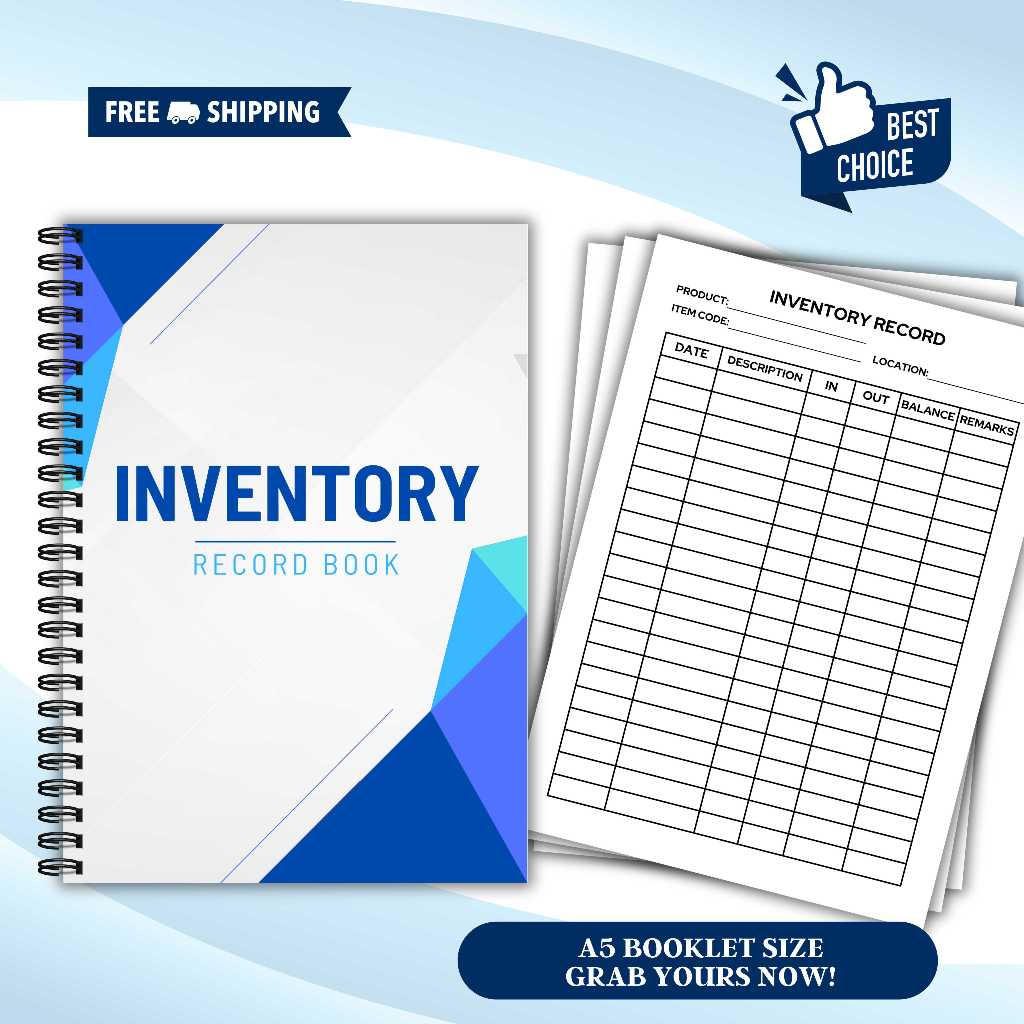 Inventory Record Tracker Notebook | Shopee Philippines