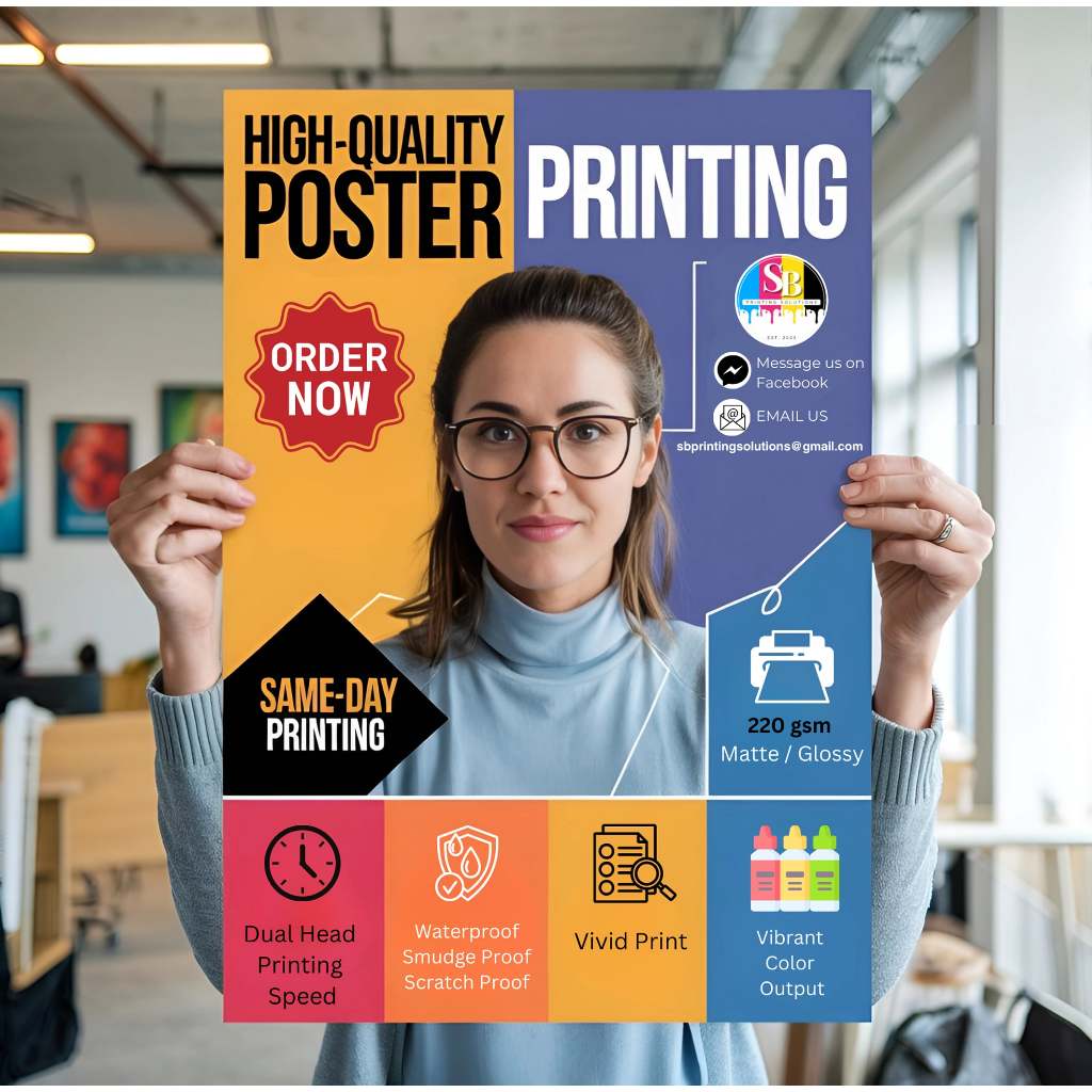 Matte or Glossy Poster Printing - High Quality! Perfect for Wall ...