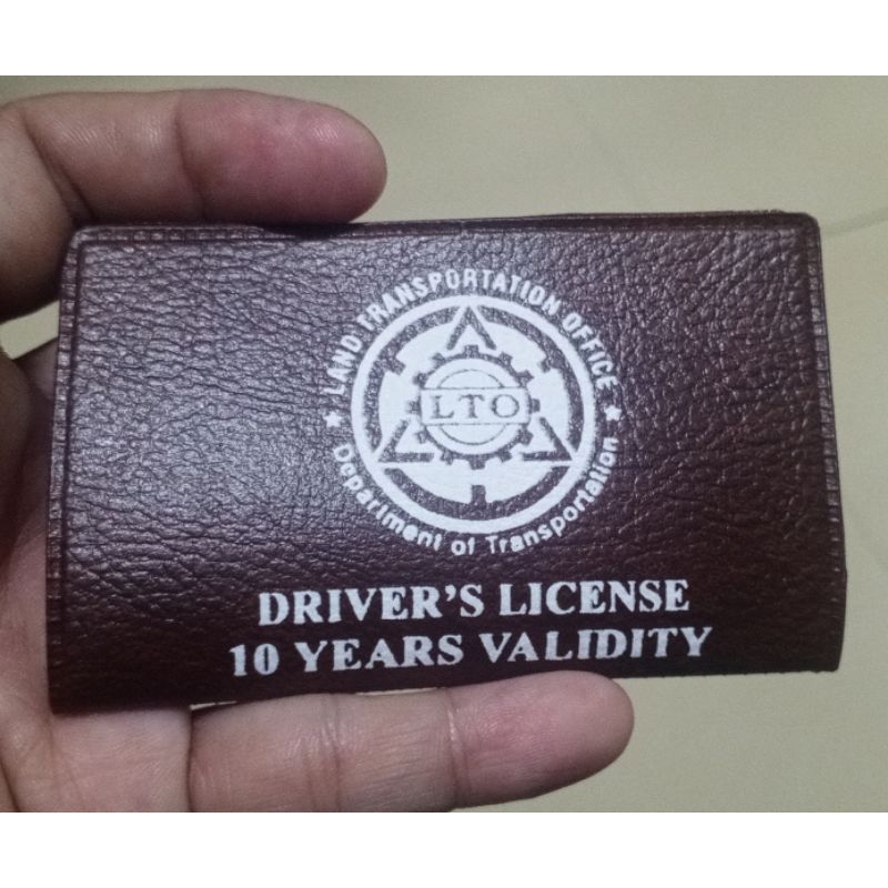 LTO DRIVER'S LICENSE HOLDER (BROWN) | Shopee Philippines