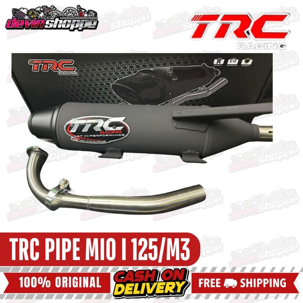 TRC RACING PIPE POWER PIPE MAYLASIA CONCEPT REMOVABLE SILENCER FOR MIO ...