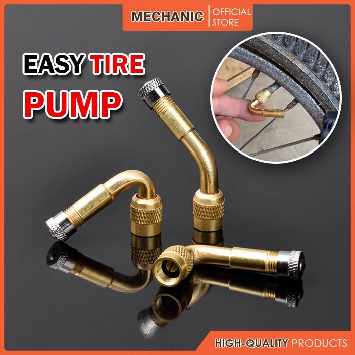 Set 3pcs wide angle tire pump valve makes pumping easier - Use for both ...