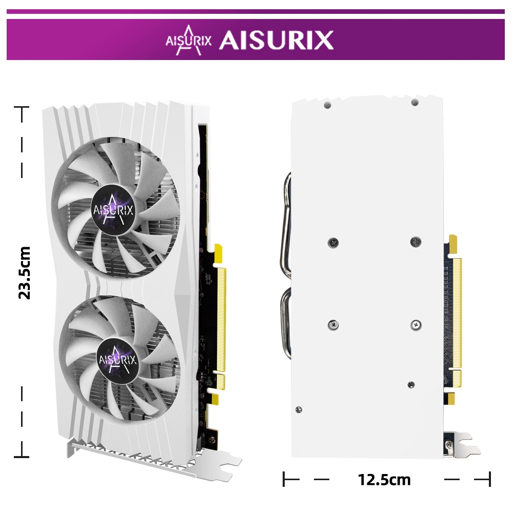 AISURIX Graphics Card RX 580 8GB GDDR5 256Bit 2084SP Computer GPU Video ...