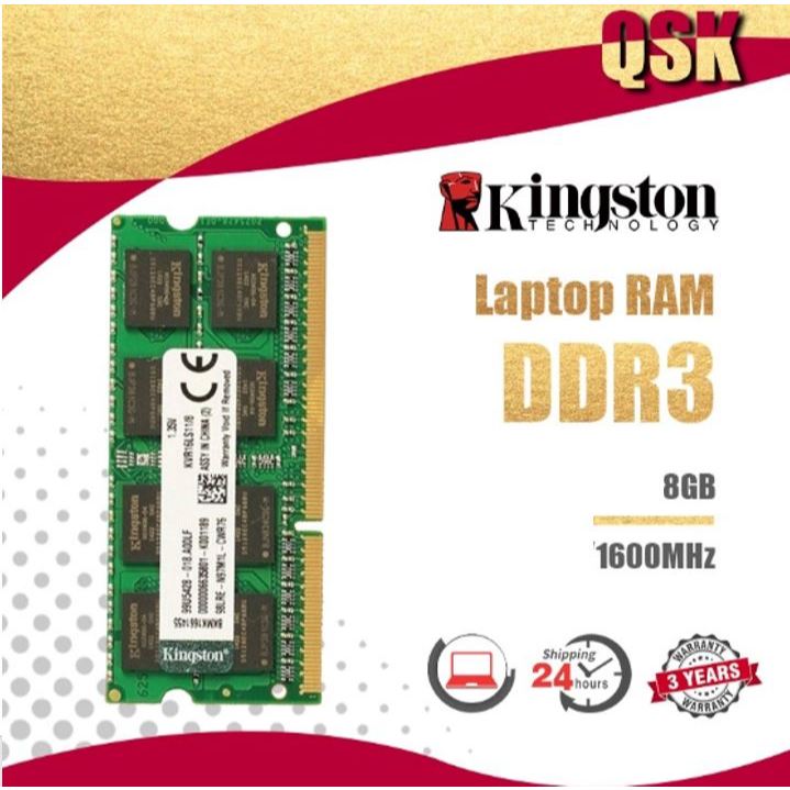 【Local 24H ship】 DDR3 8GB kingston Laptop RAM 1333/1600MHZ SODIMM PC3-12800 memory for notebooks ...