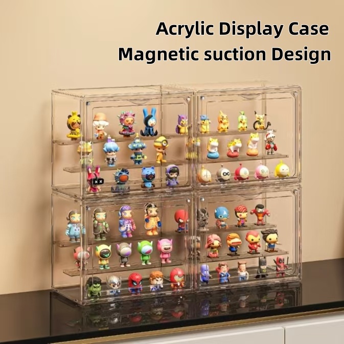 Popmart Transparent Acrylic Display Case Box Storage Organizer Toy ...