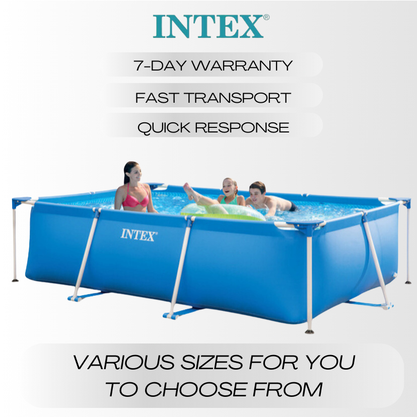 INTEX Steel Frame Swimming Pool Kid Swimming Pool 28270 28271 28272 ...