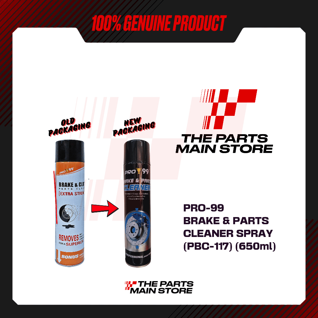 PRO-99 BRAKE&CLUTCH PARTS CLEANER CLEANER SPRAY (PBC-117) (650ML ...