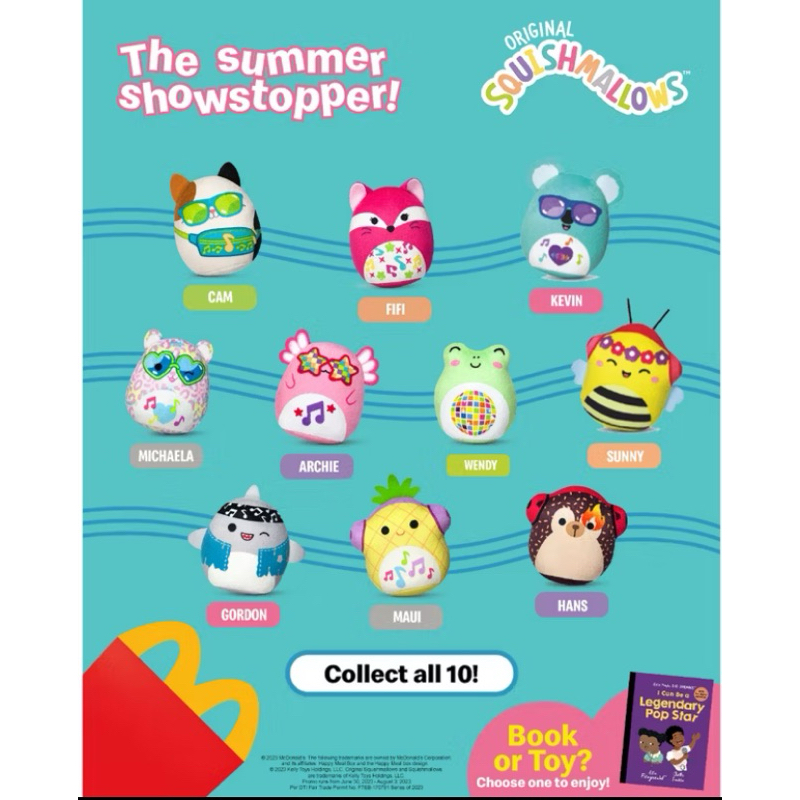 Stufftoys McDonalds SQUISHMALLOWS ORiginal (NO BOX) | Shopee Philippines