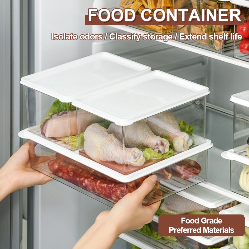 Food Storage Container with Cover for Fruits, Meat, and Fish ...