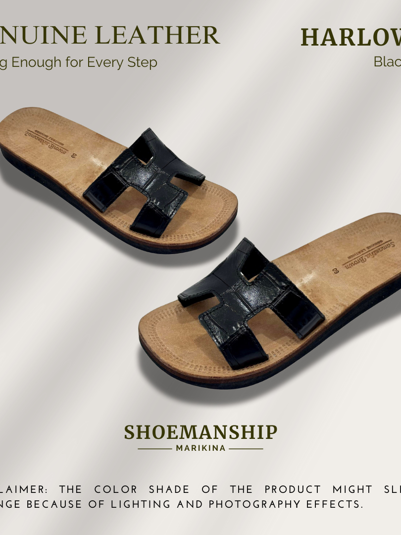 GENUINE LEATHER HARLOW Samantha Brown Lightweight Slippers Shoemanship ...