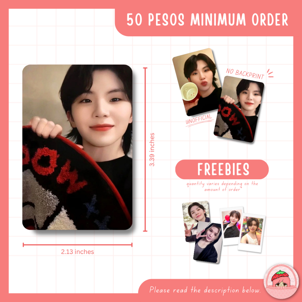 WOOZI ARTIST MADE COLLECTION PC PHOTOCARD UNOFFICIAL FANMADE PRINT K ...