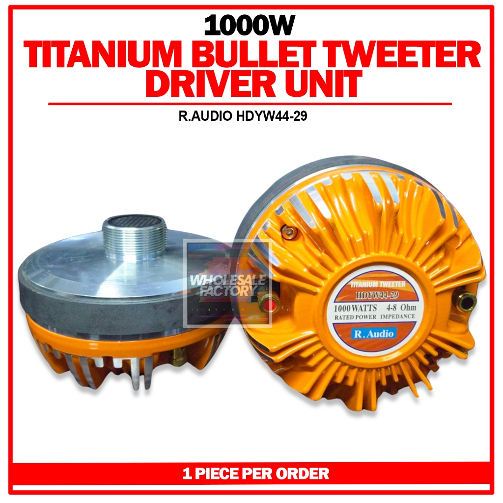 1000 Watts R.Audio Titanium Tweeter Driver Unit Tweeter Audio Speaker ...