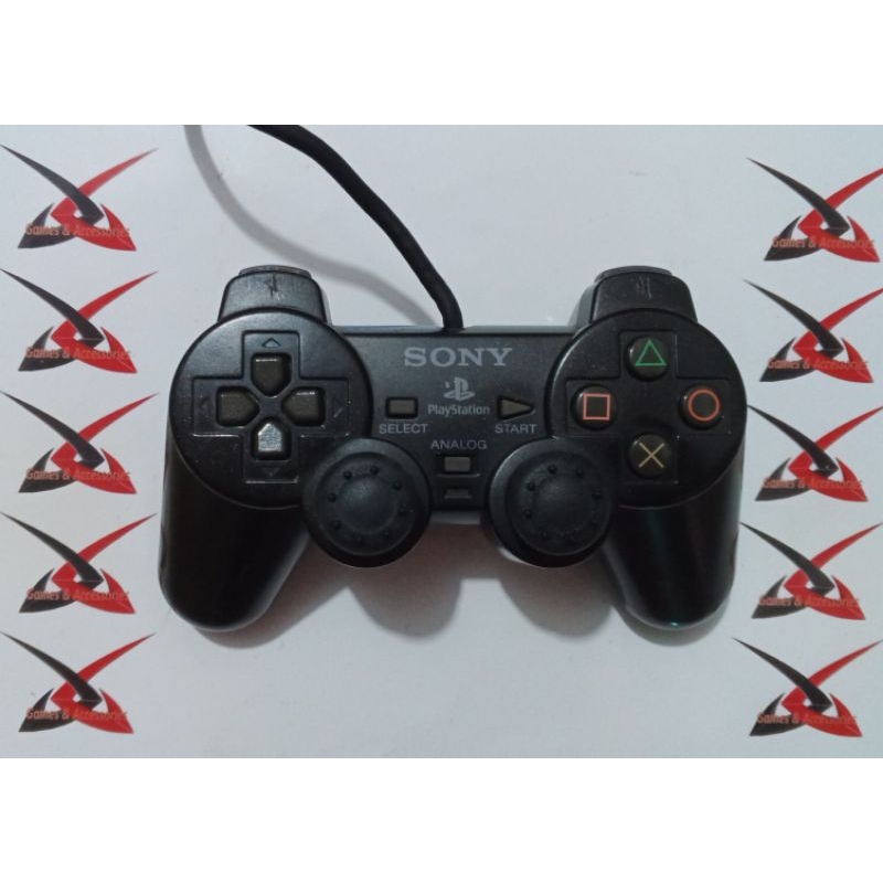 PS2 PlayStation 2 Controller Original (Black) | Shopee Philippines