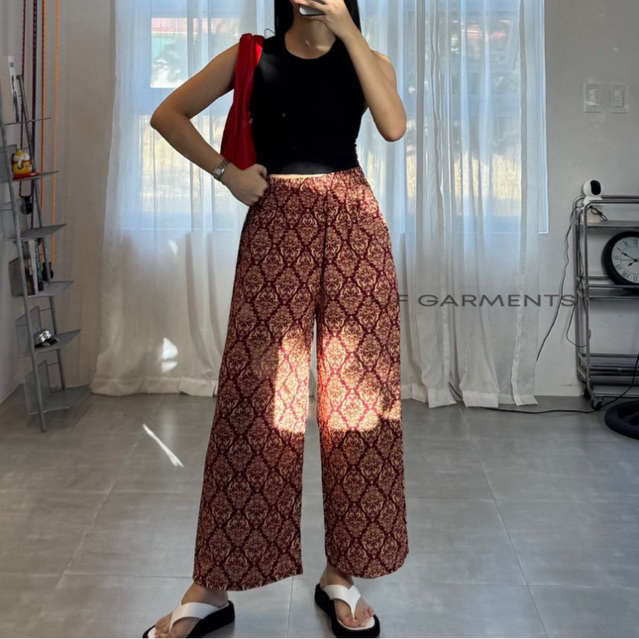 JJF. Challis Square Pants Highwaist for Women (Regular & BIG Size ...