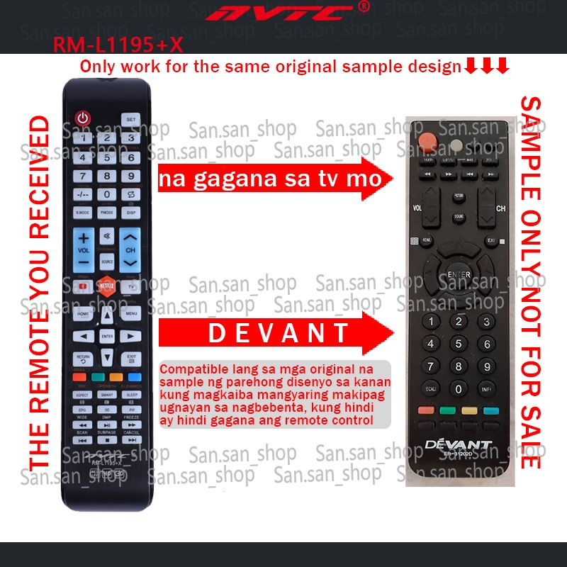 100% Universal remote control for devant led tv remote na gagana sa tv ...