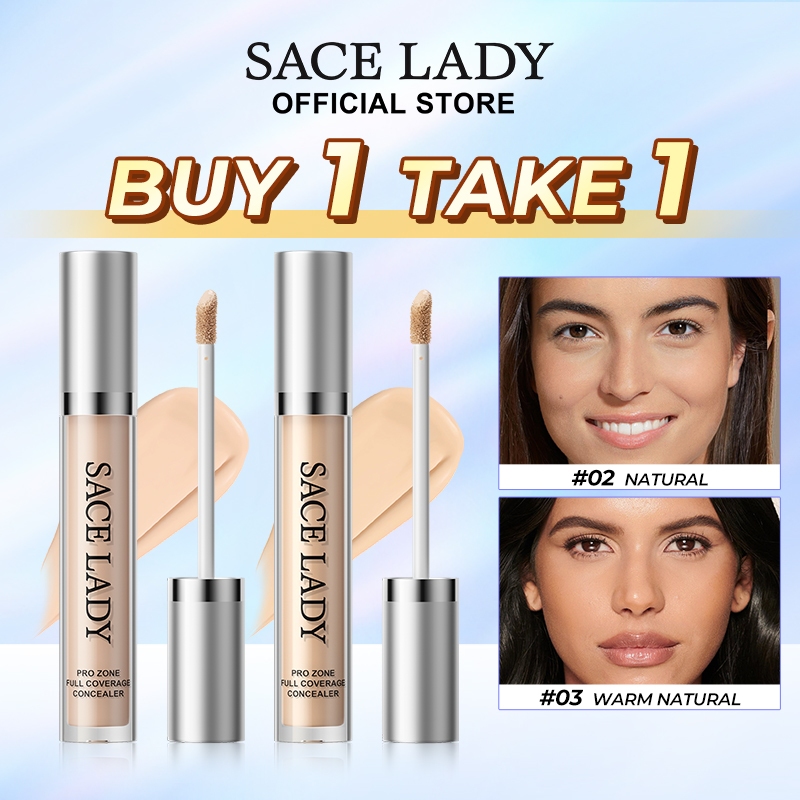 SACE LADY Matte Concealer Waterproof Full Coverage Long Lasting Dark ...
