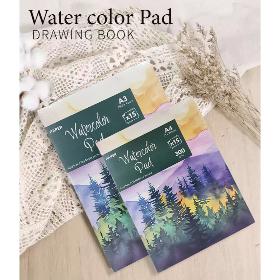 A4/A3 Water color pad sketching pad | Shopee Philippines