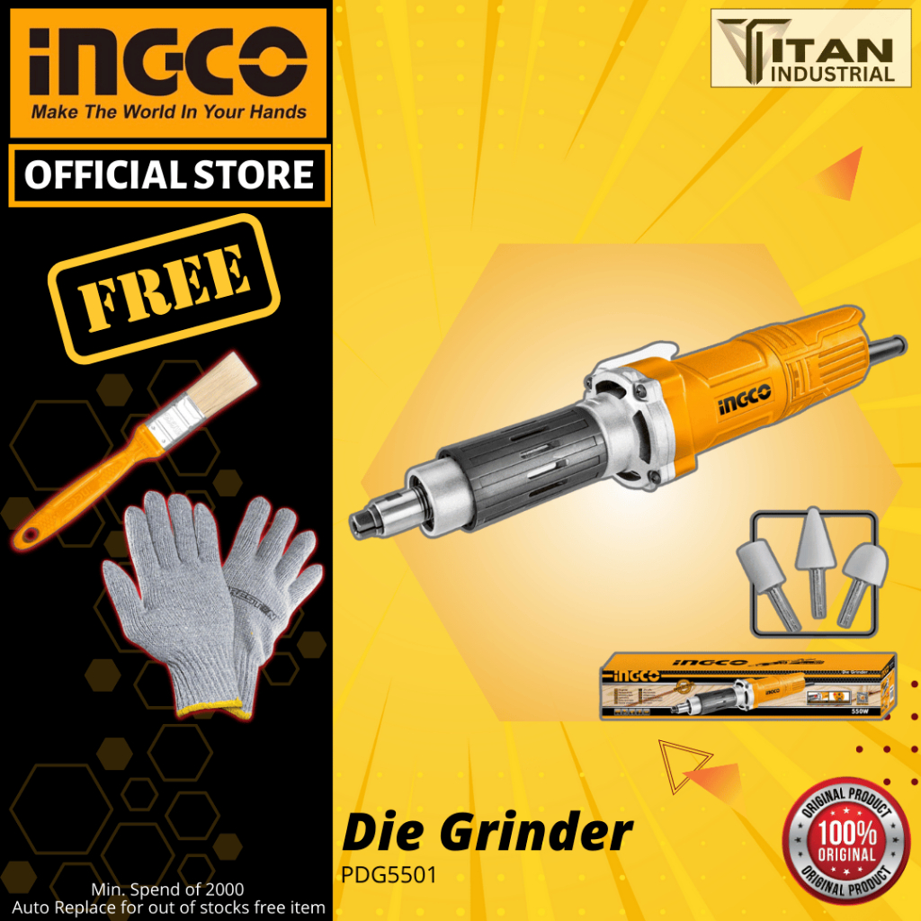 INGCO Die Grinder PDG4003 / PDG5501 • Tm ss | Shopee Philippines