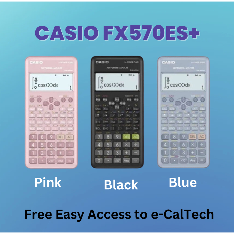 Casio Fx570es Plus 2nd Edition Scientific Calculator + FREE e-CalTech ...