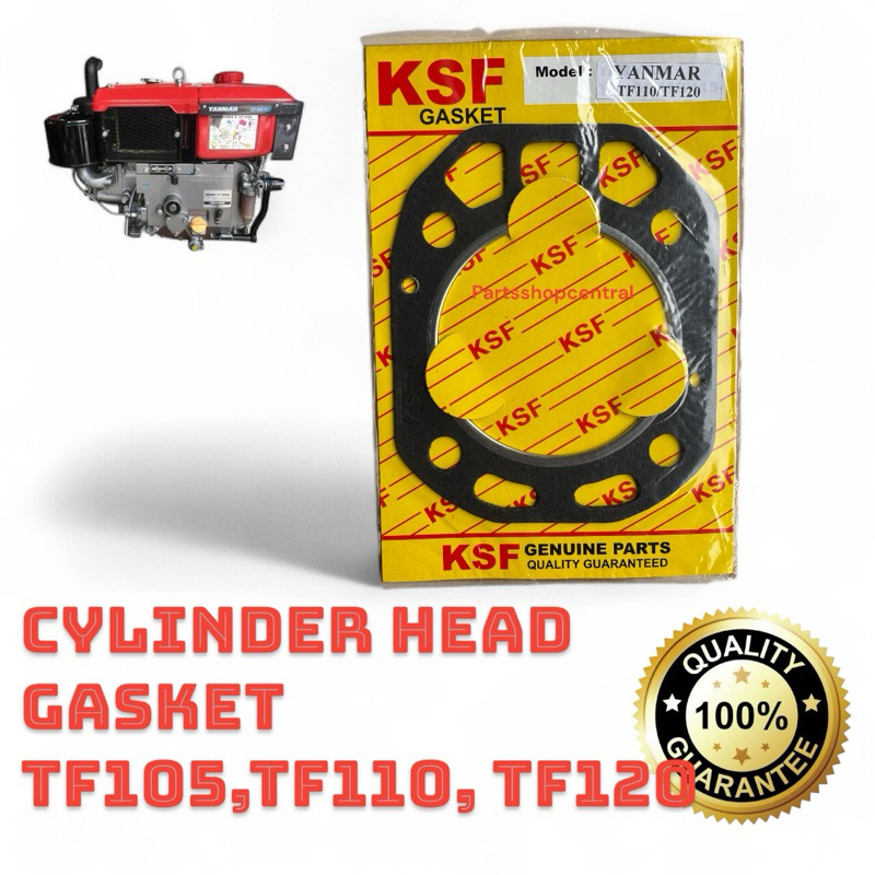 Cylinder Head Gasket Yanmar TF110, TF120 for Watercooled Diesel Engine ...