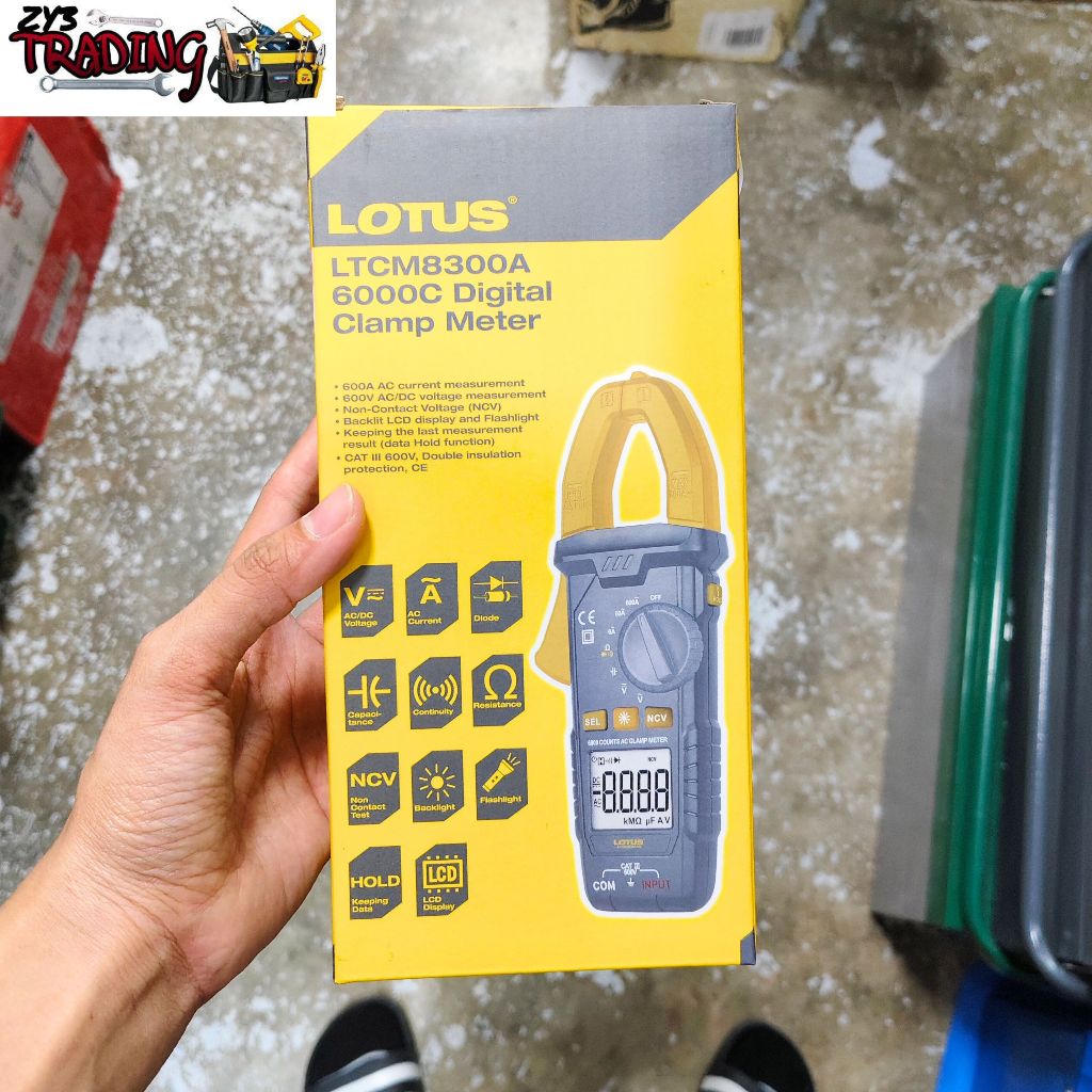 LOTUS Digital Clamp Meter 6000C LTCM8300A | Shopee Philippines