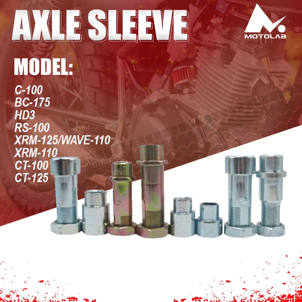 MOTOLAB AXLE SLEEVE FOR C100 BC175 HD3 RS100 XRM125 High Quality ...