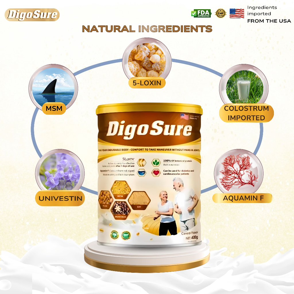 Digosure Milk Original (1 Can 400 Gram) For Bone And Joint Pain, Knee ...