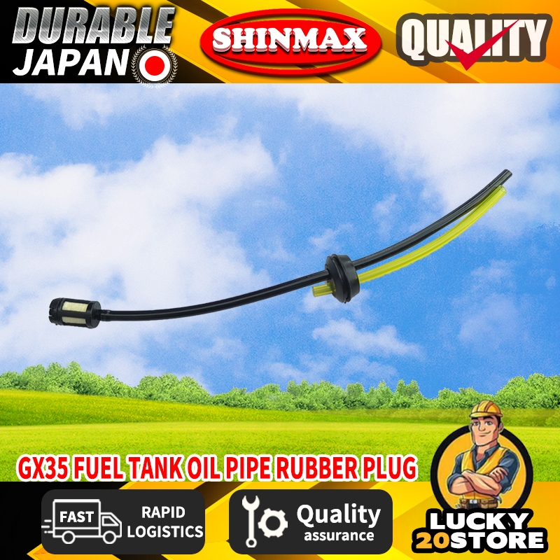 GX35 Fuel Tank Oil Pipe Rubber Plug Fuel Line Filter Assy For Trimmer ...
