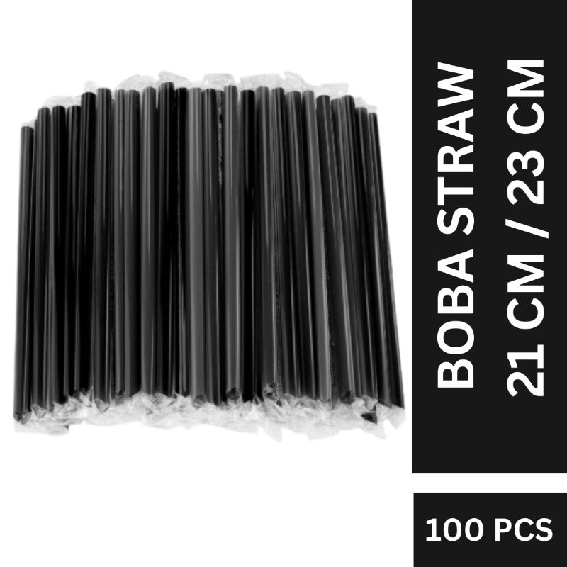 BOBA STRAW 100PCS Individually Wrap | Shopee Philippines