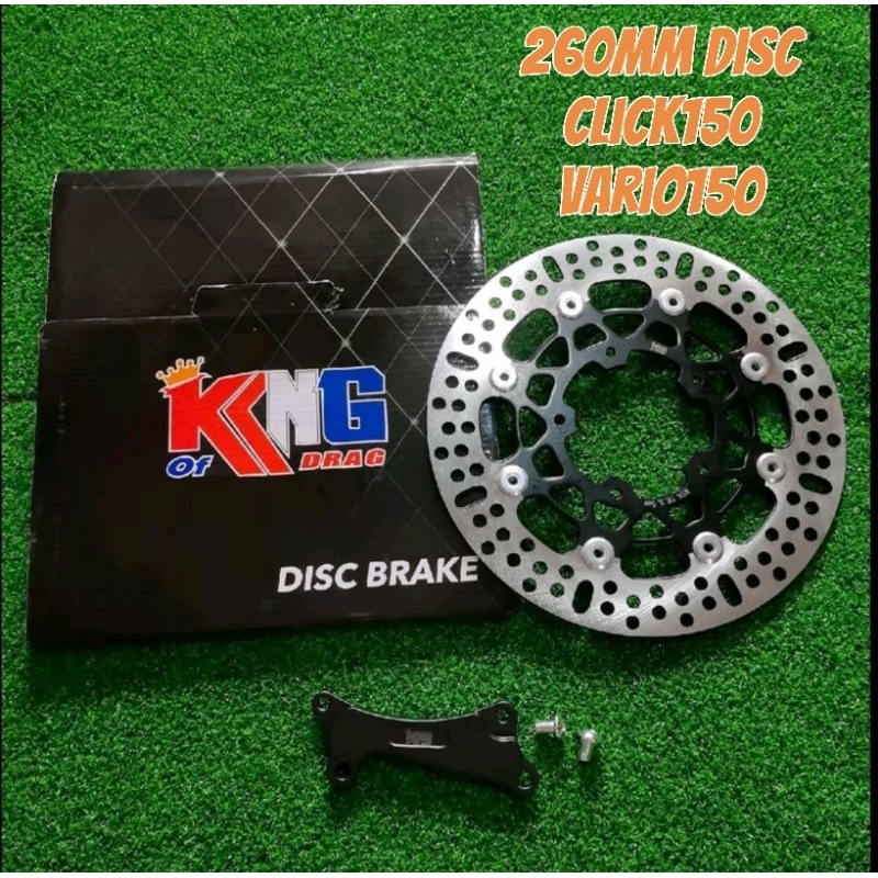 260MM BIG DISC W/BRACKET FOR CLICK 150/VARIO 150(KING DRAG) | Shopee ...