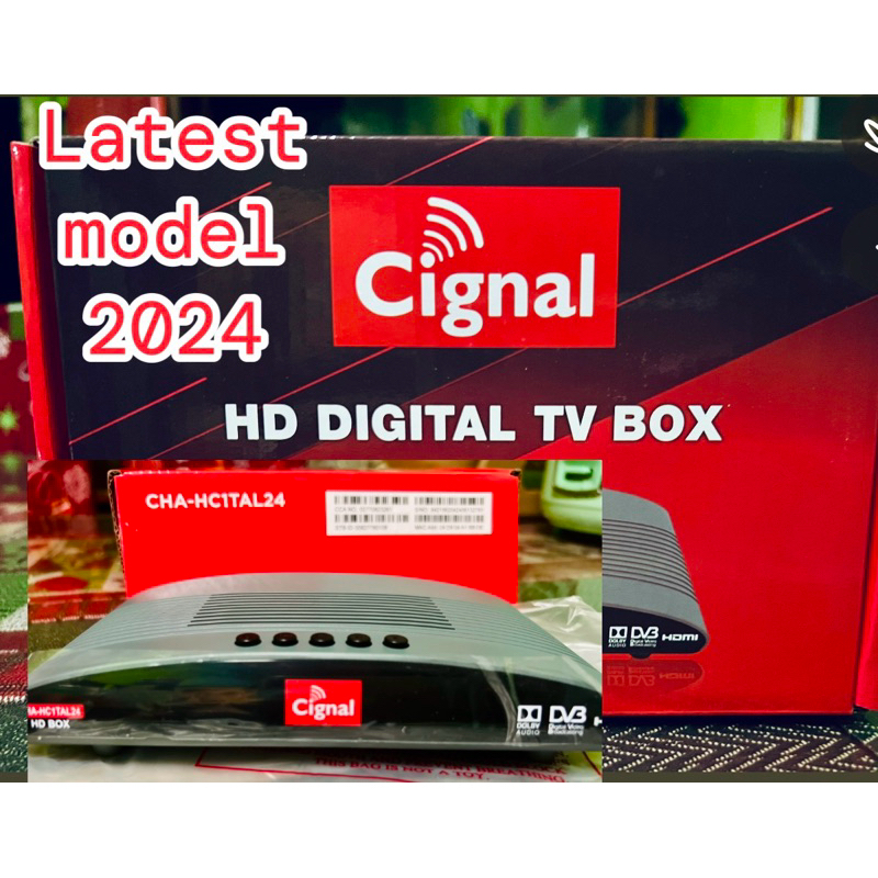 CIGNAL HD box only New Model 2024 With Buy 1 Load take 1 free | Shopee ...