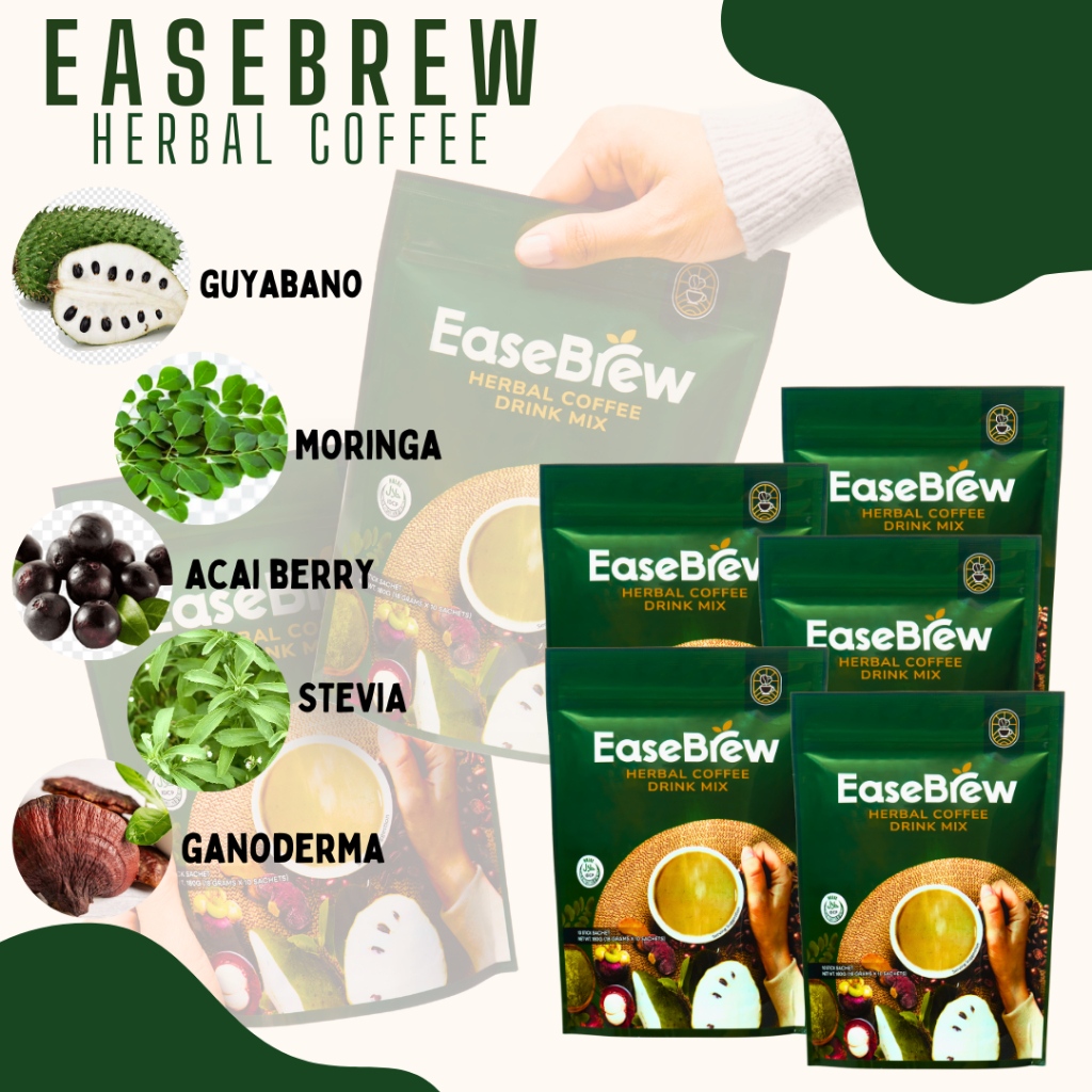 Easebrew Herbal Coffee Main Z4 5 BOX BUY 4 GET 1 | Shopee Philippines