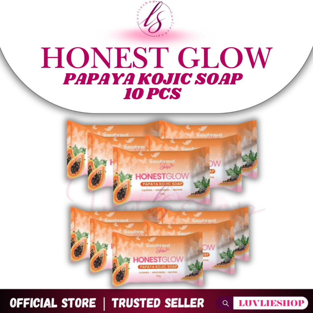 HONEST GLOW PAPAYA KOJIC SOAP (3PCS,10PCS) 70g & 10g | Shopee Philippines