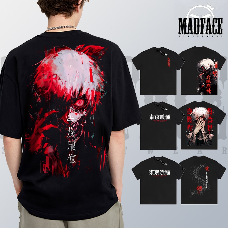 MADFACE Clothing Unisex Oversized Anime Design Tokyo Ghoul Fashion ...