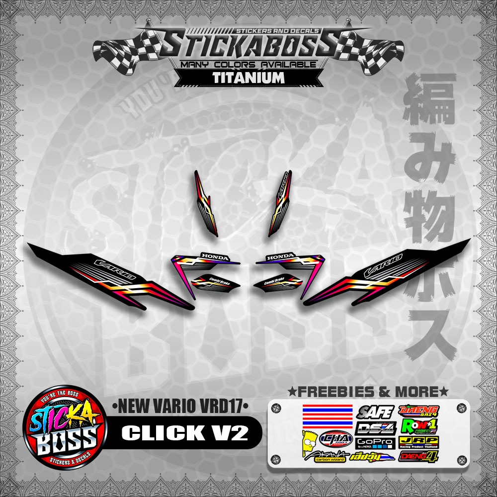 CLICK 125 V2 DECALS ( NEW VARIO VRD17 ) [PREMIUM GLOSSY LAMINATED ...