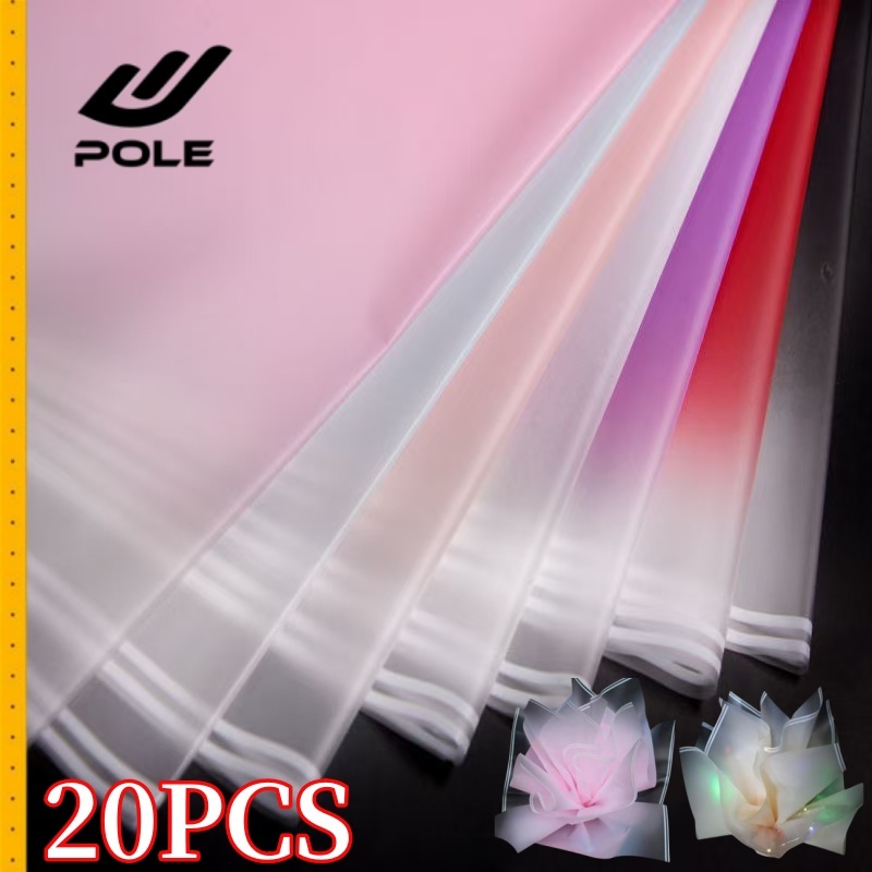 20pcs Gradient Flower Wrapper Bouquet Wrapping Paper Gift Wrapper ...