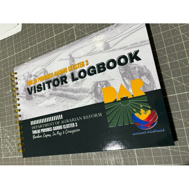 CUSTOMIZED VISITOR’S LOGBOOK | A4 | 70 LEAVES | Shopee Philippines