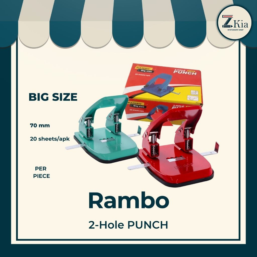 Rambo 2-Hole Punch Big Size | Shopee Philippines