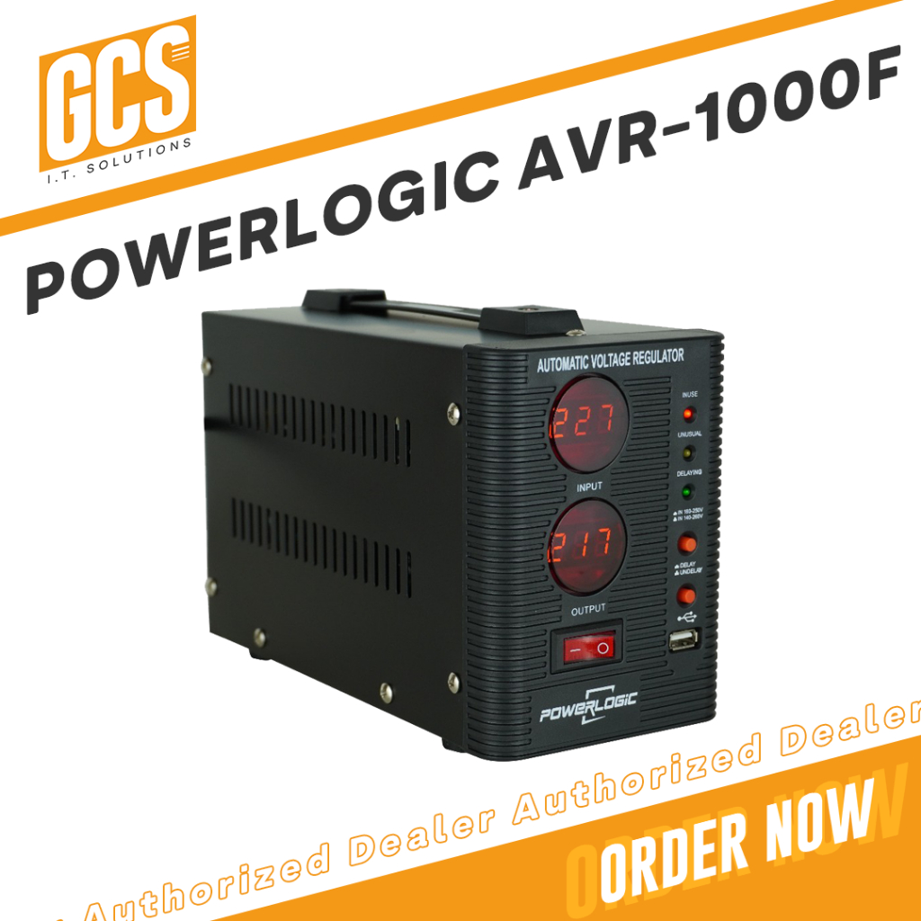 Powerlogic AVR-1000F 1000W Automatic Voltage Regulator 220V | Shopee ...
