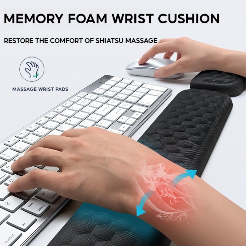 Mouse Wrist Guard Office Desk Desktop Wrist Brace Comfort Memory Foam ...