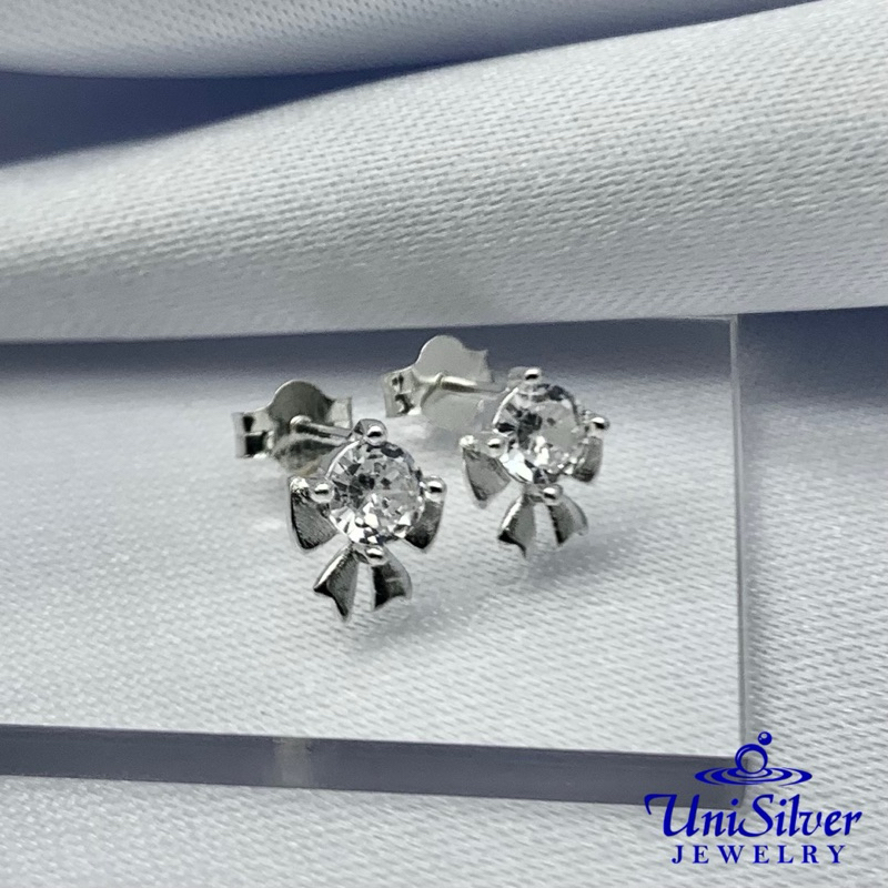 Unisilver 925 Sterling Silver Fish-like stud earrings (ES838-1001 ...